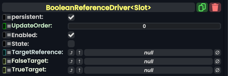 Component:BooleanReferenceDriver - Resonite Wiki